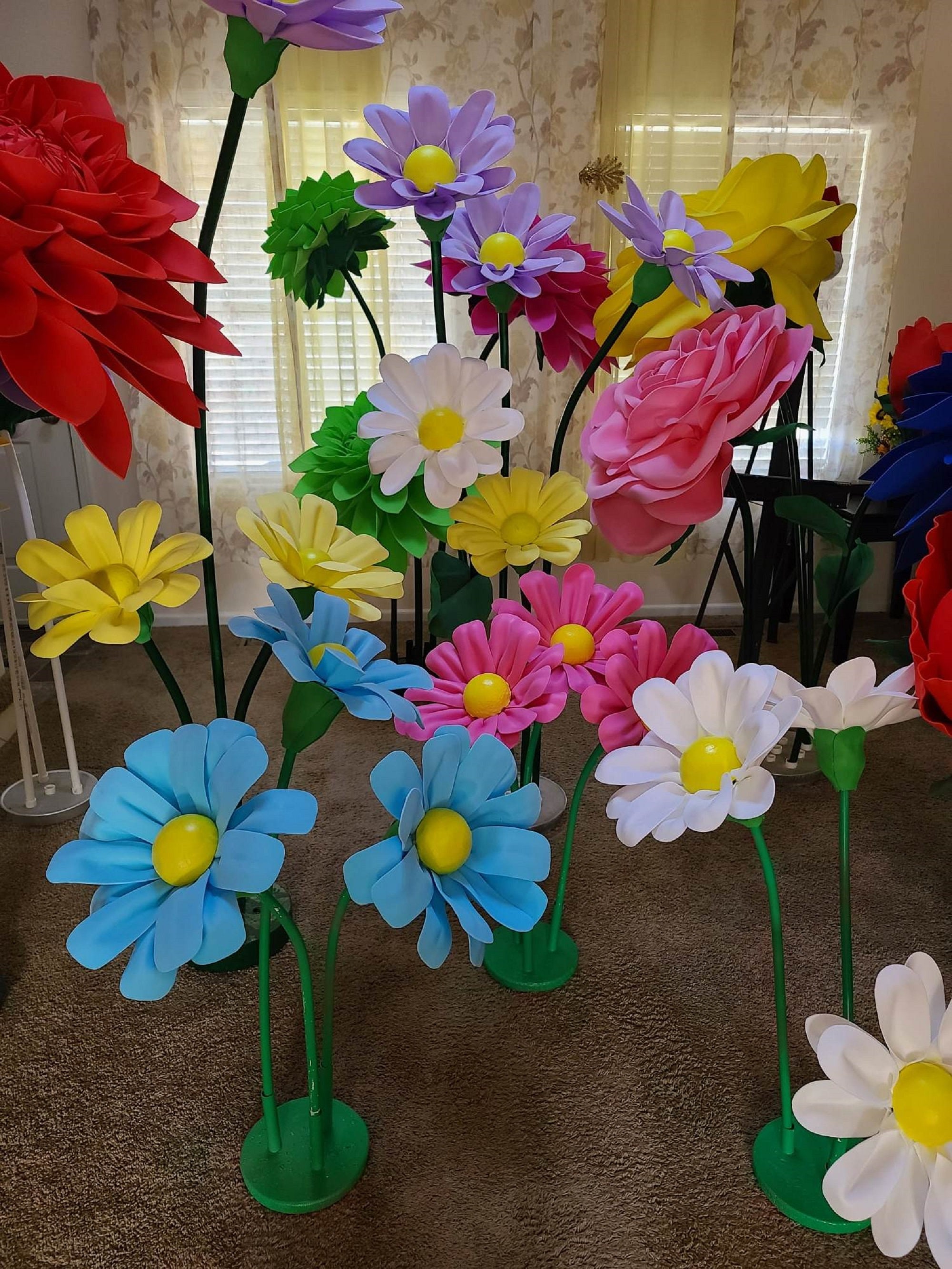 Oversized Foam Daisies With Stem/custom Type Color Size/sizes Listed in ...