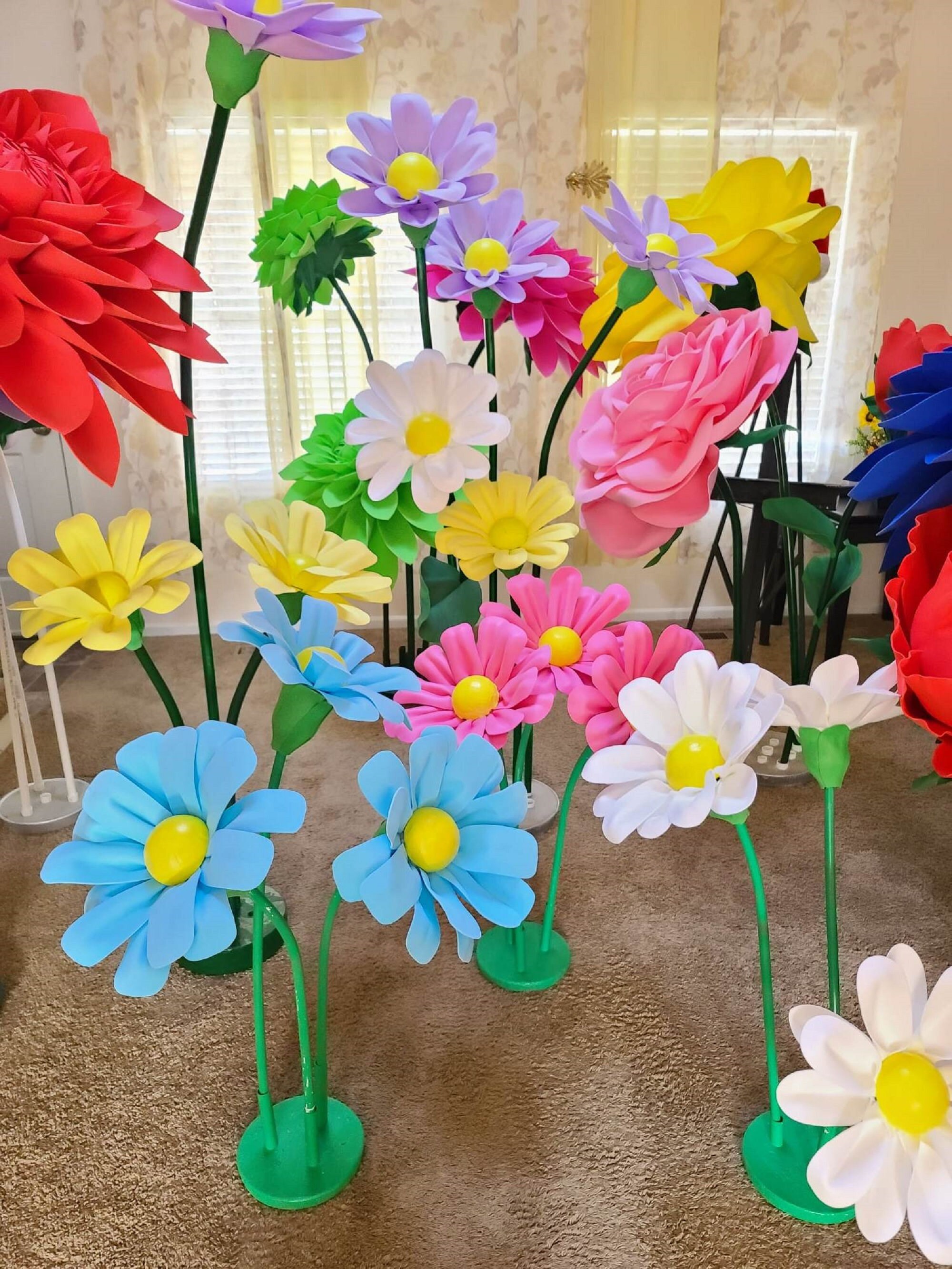 Oversized Foam Daisies With Stem/custom Type Color Size/sizes Listed in ...