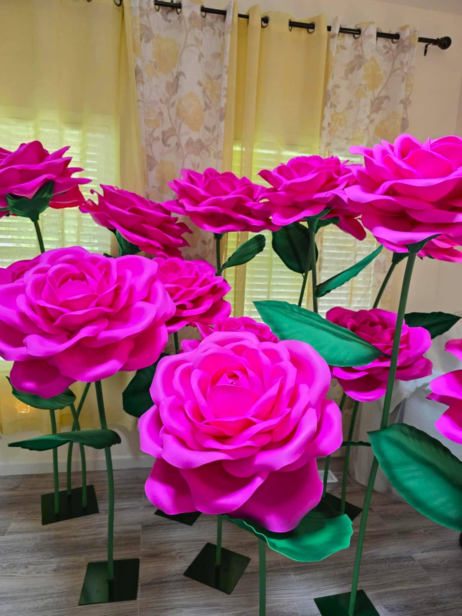 Oversized EVA Foam Rose: 20-22" 4-6 Ft Tall Stem - Etsy
