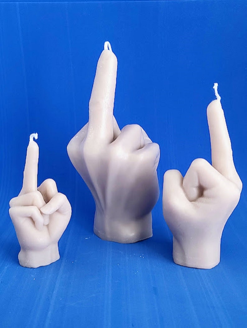 Middle Finger Candles/three Sizes/ Made to Order - Etsy