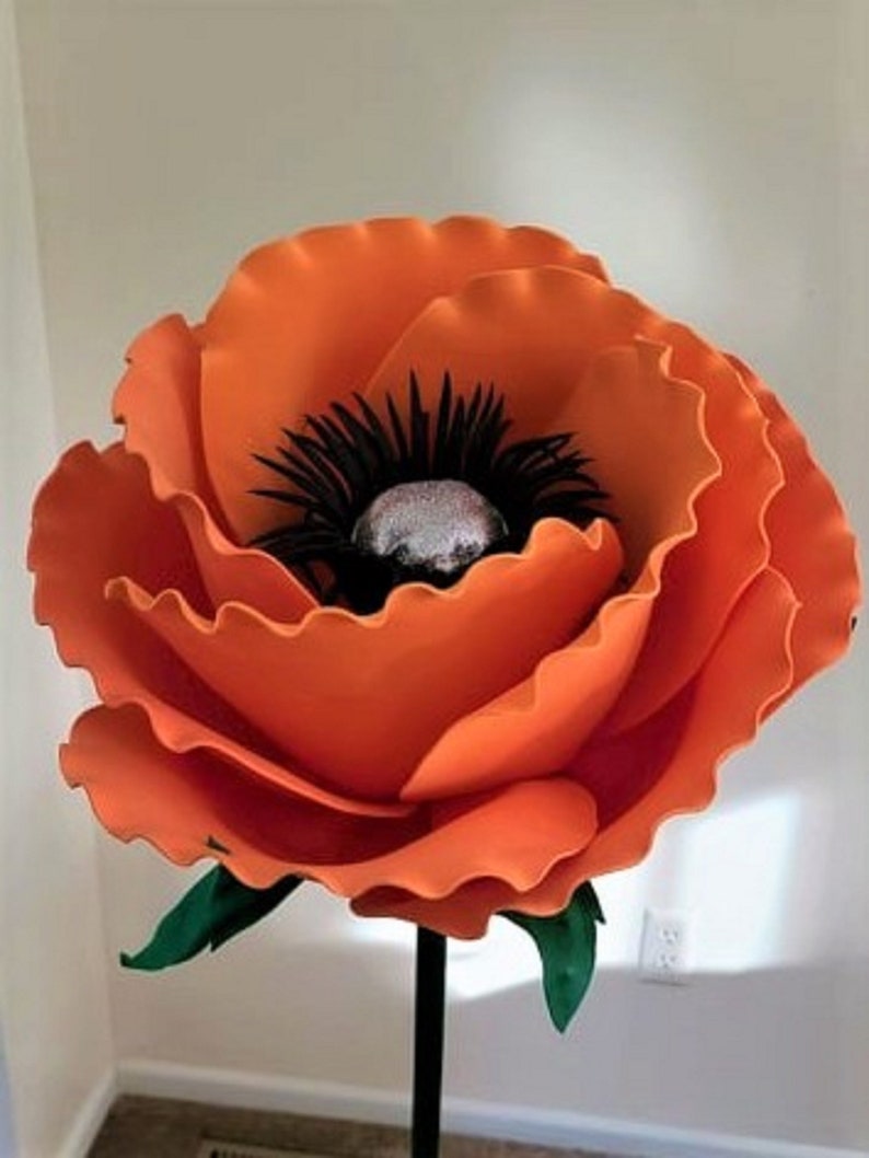 Oversized Foam Poppies With Stem/custom Type Color Size/sizes - Etsy