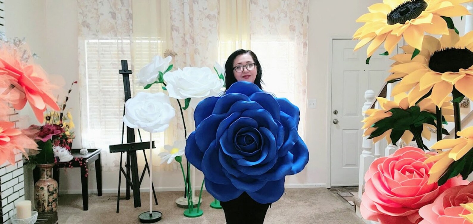 Large Foam Roses/wall Decor/this is NOT a Paper Flowers They Will Last ...