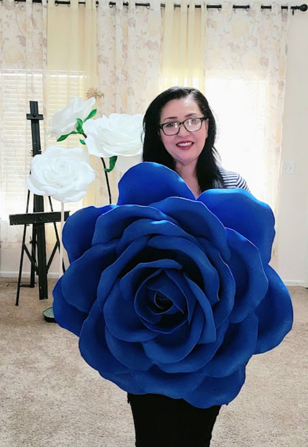 Handmade Giant Foam Rose: Custom Color & Size, Indoor/outdoor Decor - Etsy