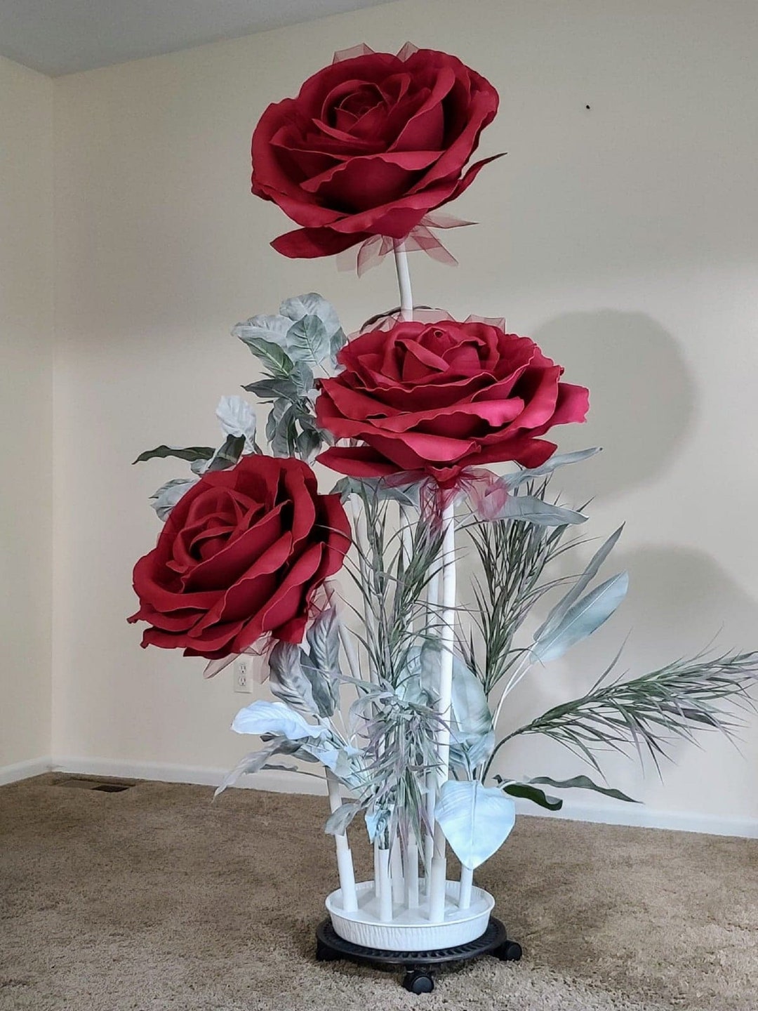 Oversized Foam Roses With Stem/custom Type Color Size/sizes Listed in ...
