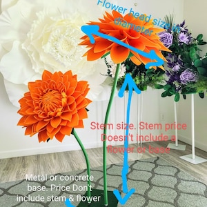 Oversized Foam Flowers With Stem/custom Type Color Size/more Info ...