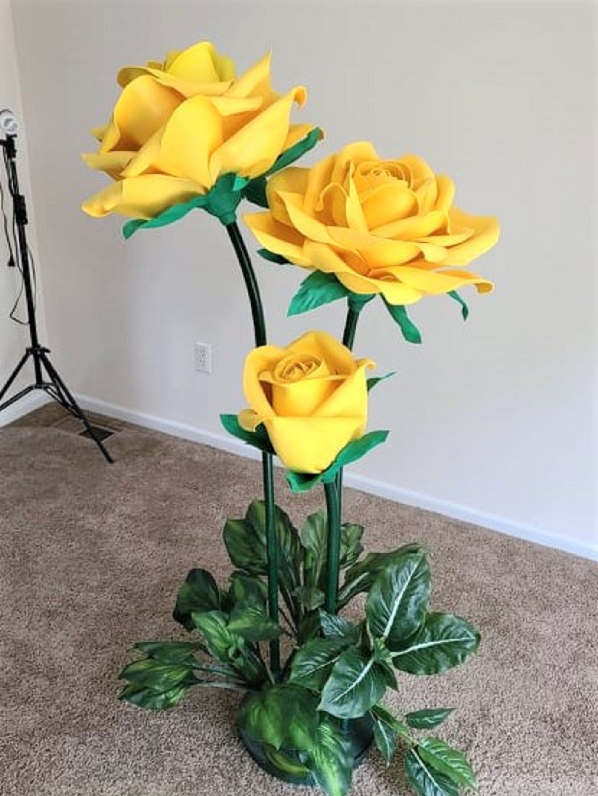 Large Foam 18 Roses Bush/5ft Tall/price is for One Bush - Etsy