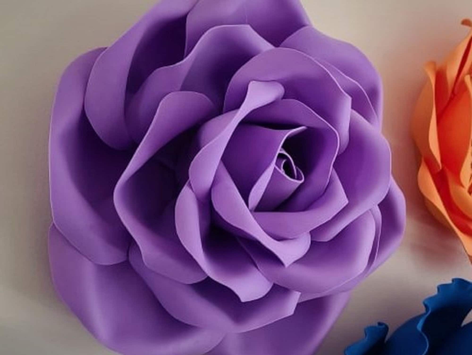 Large Foam Rose Wall Decor: Custom Colors & Sizes - Etsy