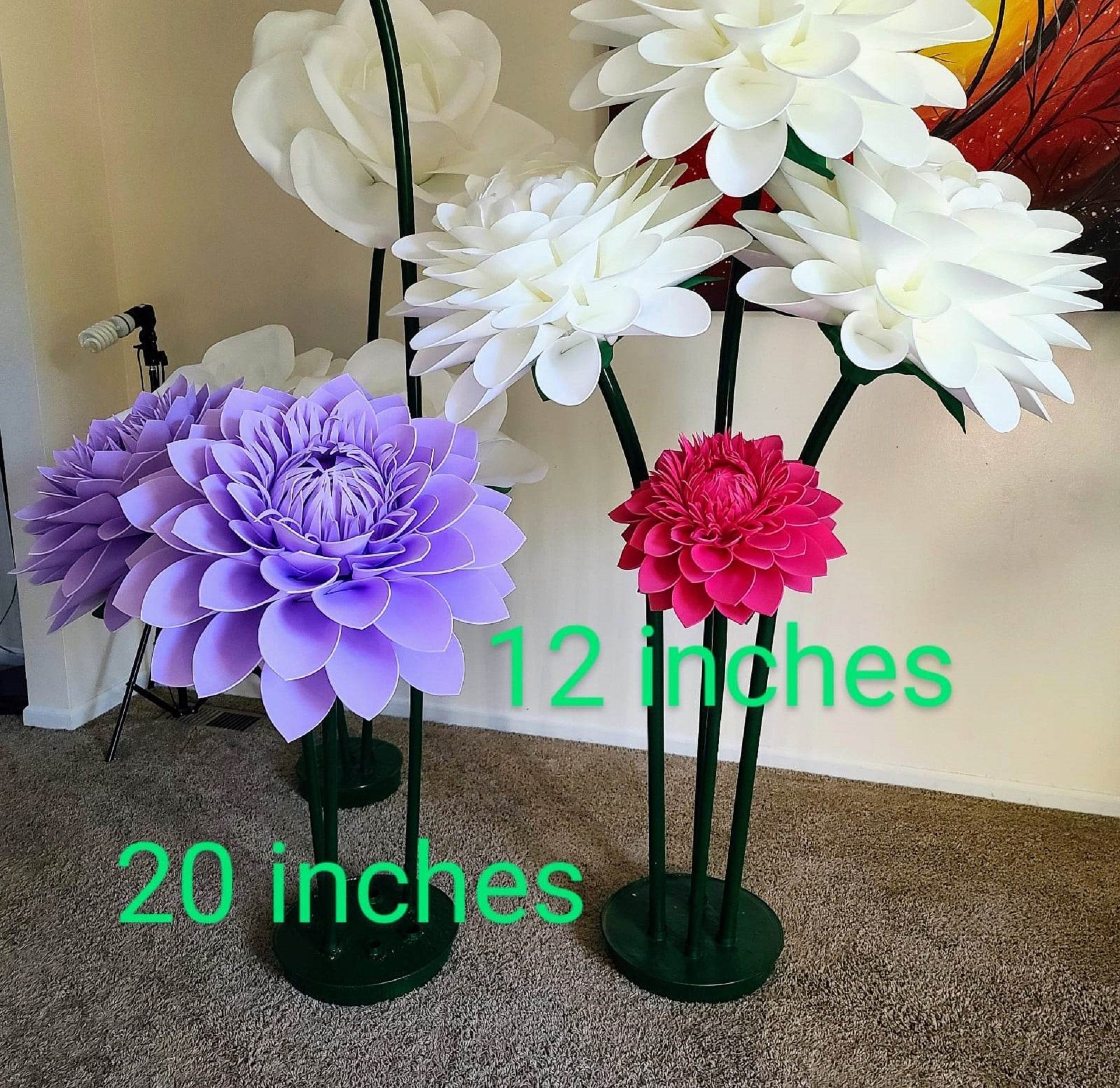 Oversized Foam Roses With Stem/custom Type Color Size/sizes - Etsy