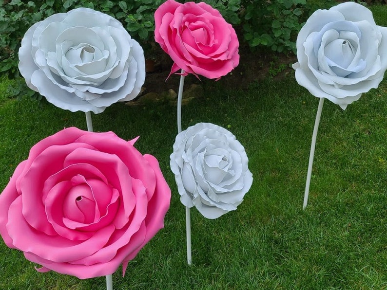 Oversized Foam Roses With Stem/custom Type Color Size/sizes Listed in ...
