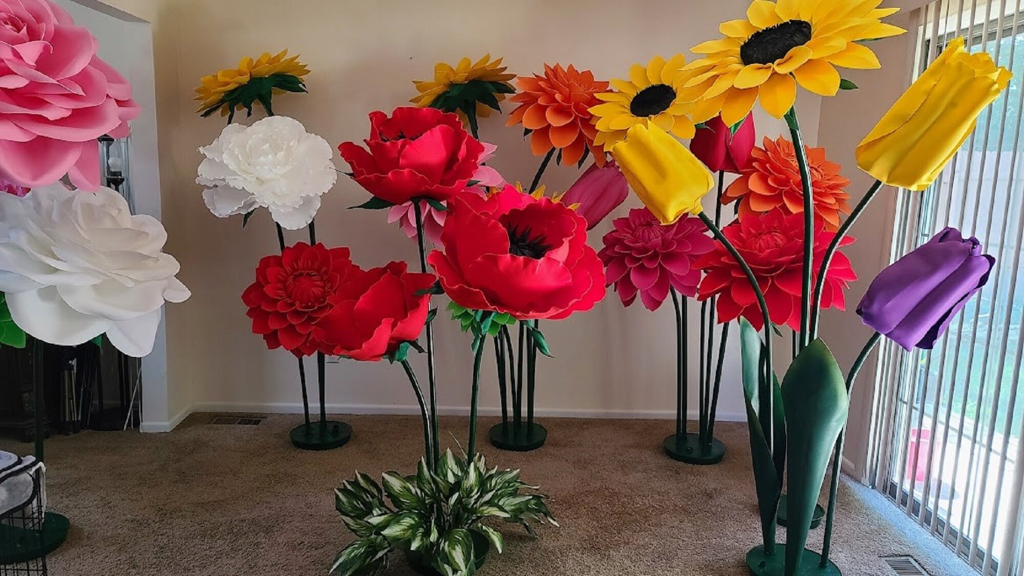 Oversized Foam Flowers With Stem/custom Type Color Size/sizes Listed in ...