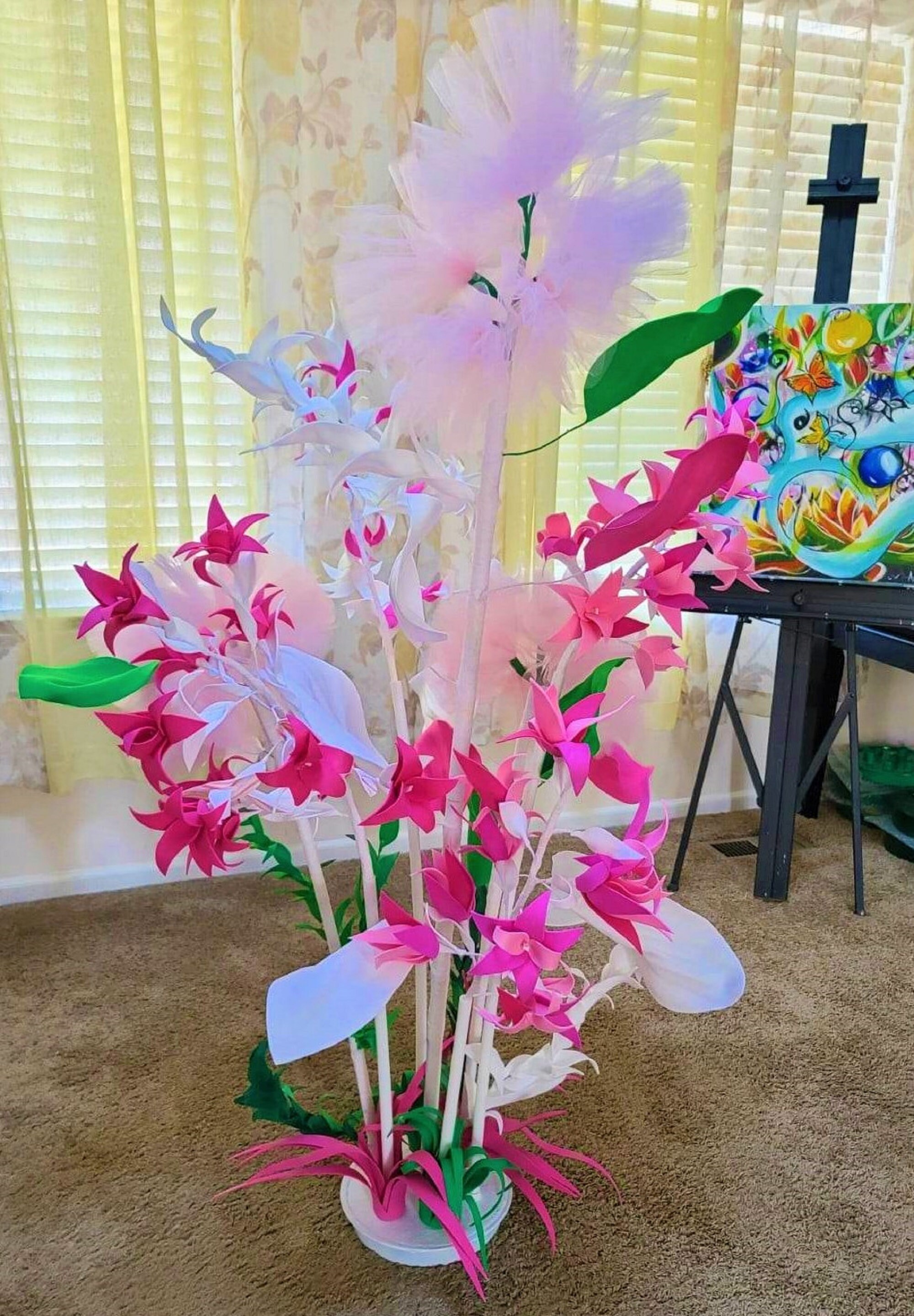 Oversized Pink Flower Installation/5 Ft Tall - Etsy