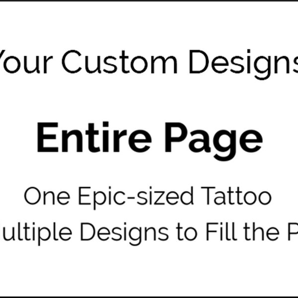 Custom Tattoos - Etsy