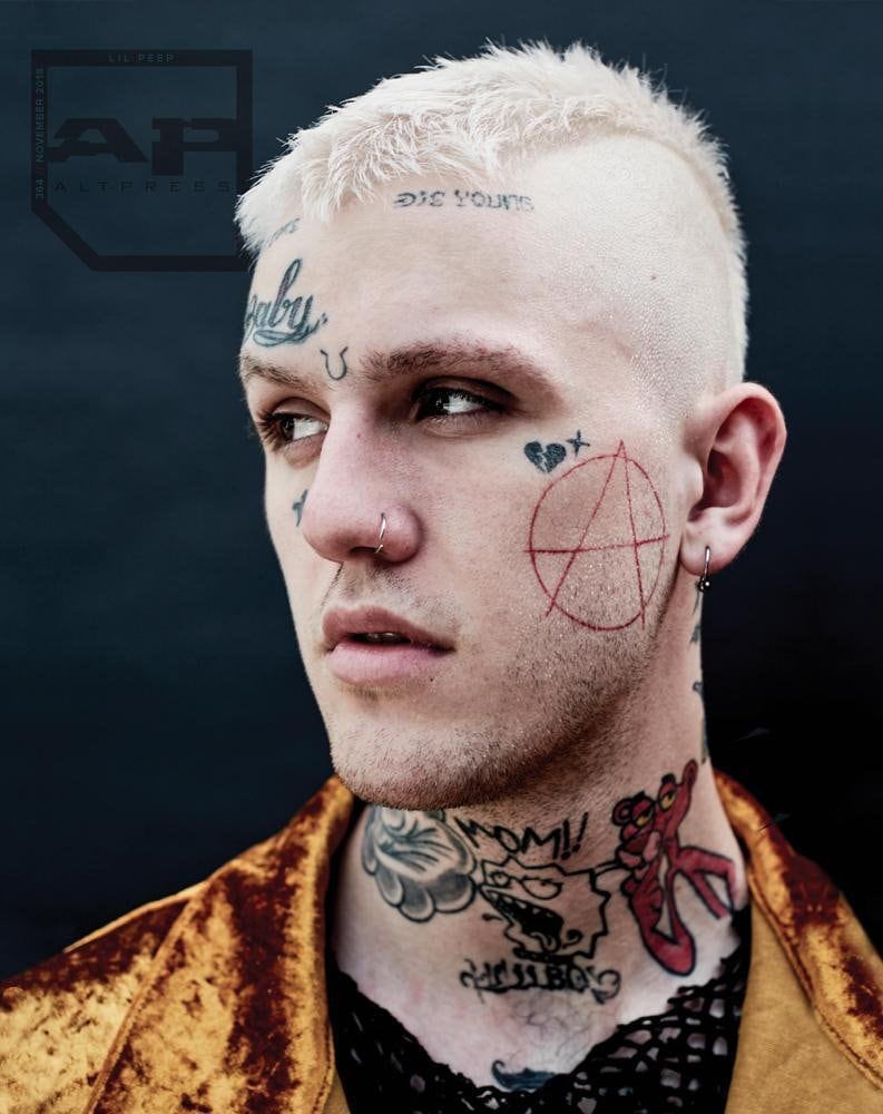 Lil Peep Temporary Tattoos Lil Peep Face Tattoos Lil Peep Neck Tattoos ...