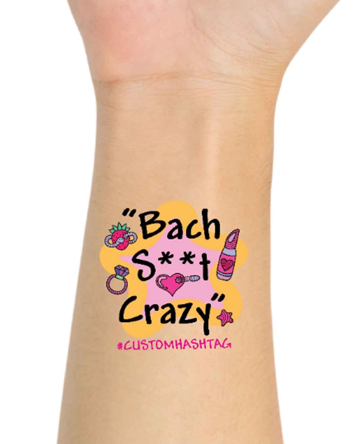 Bachelorette Party Temporary Tattoos Bachelorette Tattoo Etsy