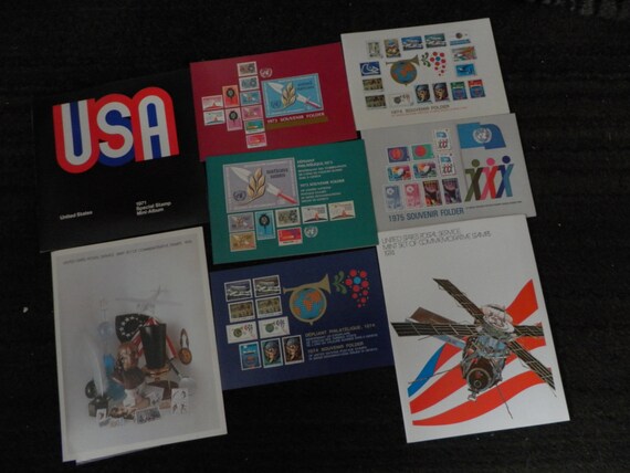USA Stamp Sets 8 U.N. Souvenir737475-ny 73 and 74 | Etsy