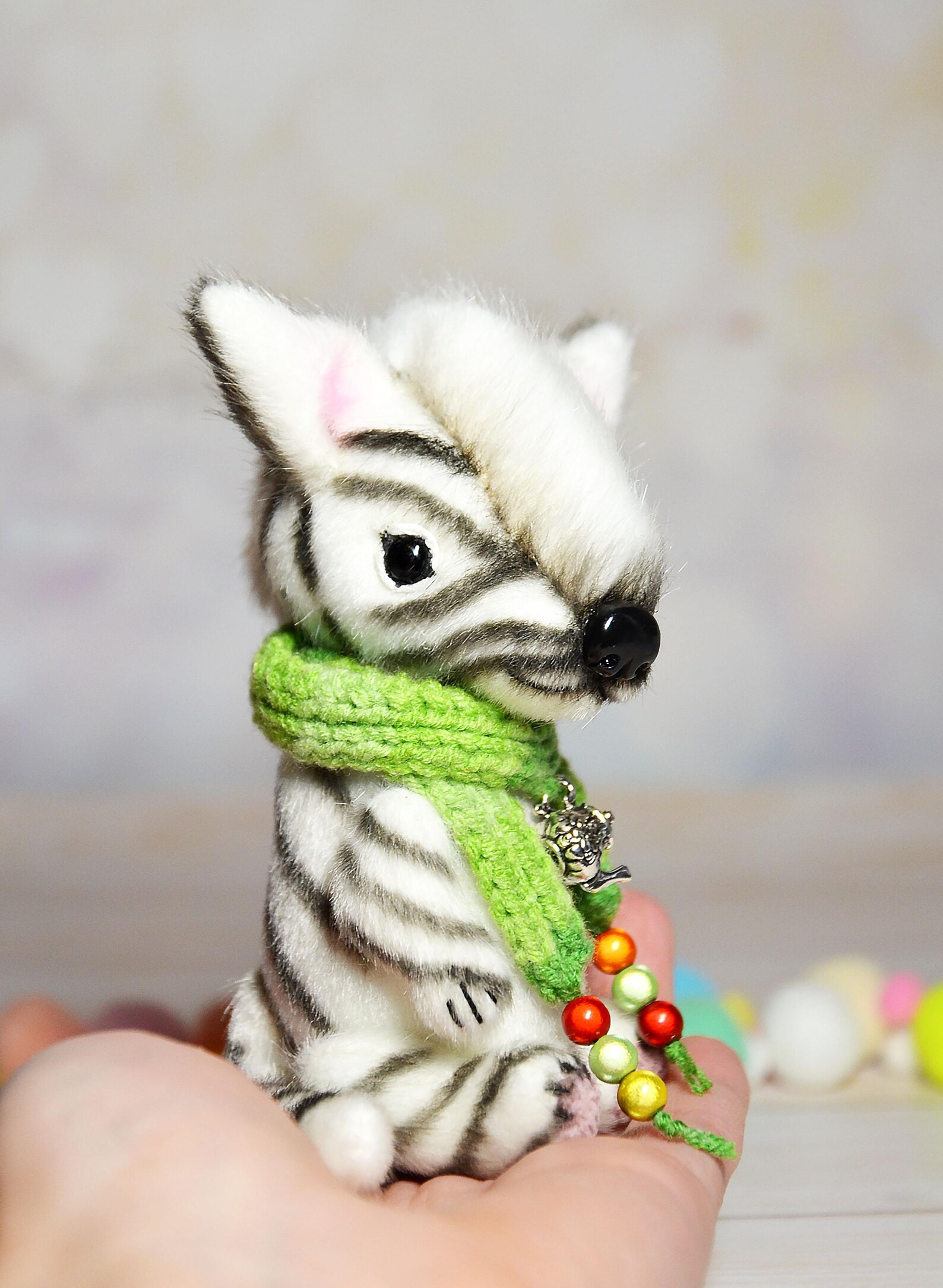 Art Doll Zebra Toy Mini Plushie Zebra Toy Teddy Zebra Toy - Etsy