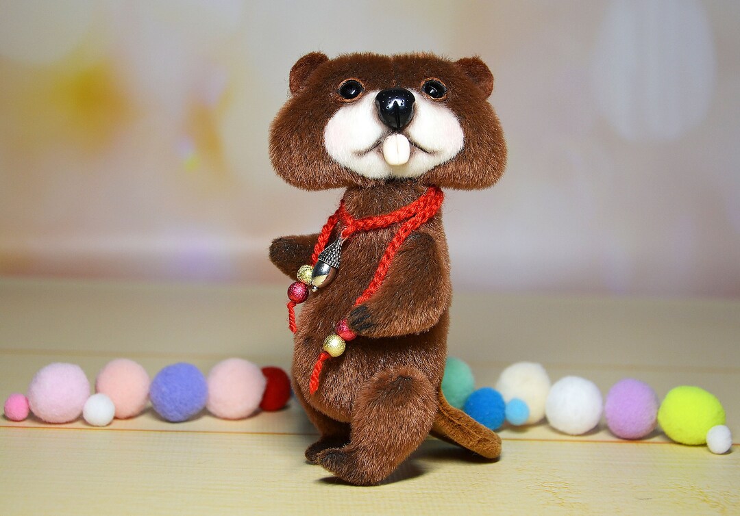 Realistic Beaver Toy. Stuffed Beaver Toy. Plush Beaver for Blythe Dolls ...