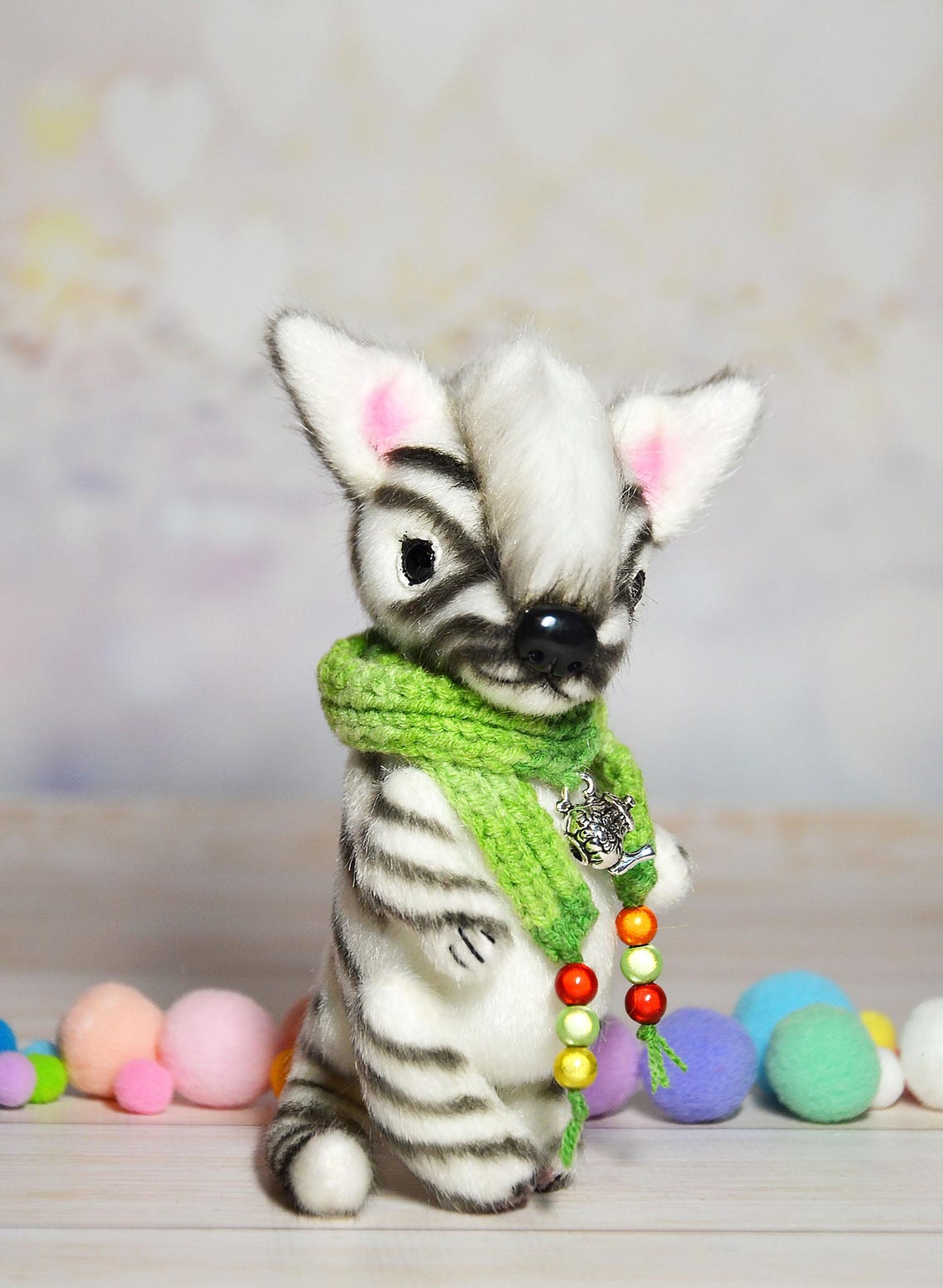 Art Doll Zebra Toy Mini Plushie Zebra Toy Teddy Zebra Toy - Etsy