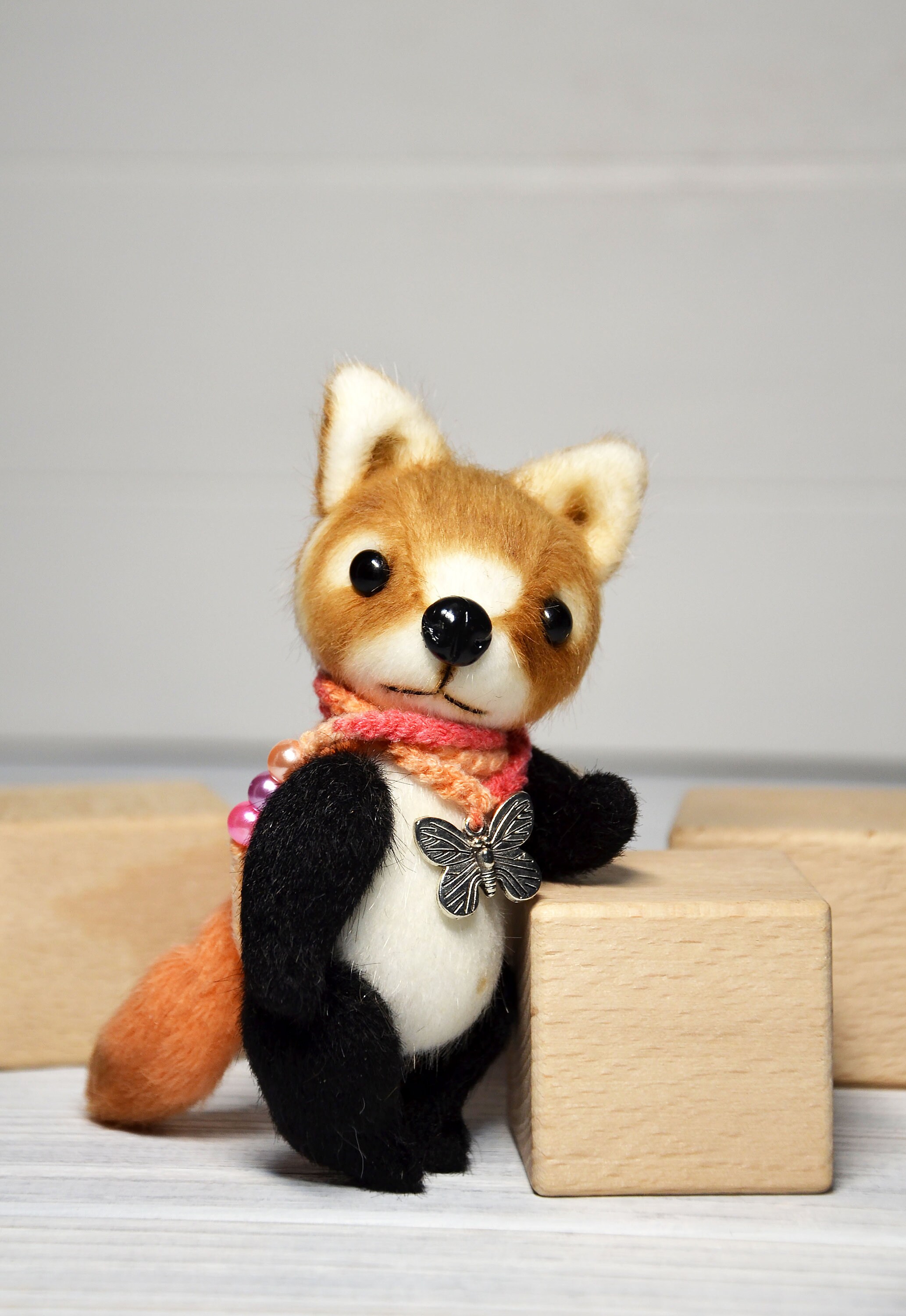 Artist Teddy Doll Red Panda Stuffed Plush Red Panda Toy - Etsy
