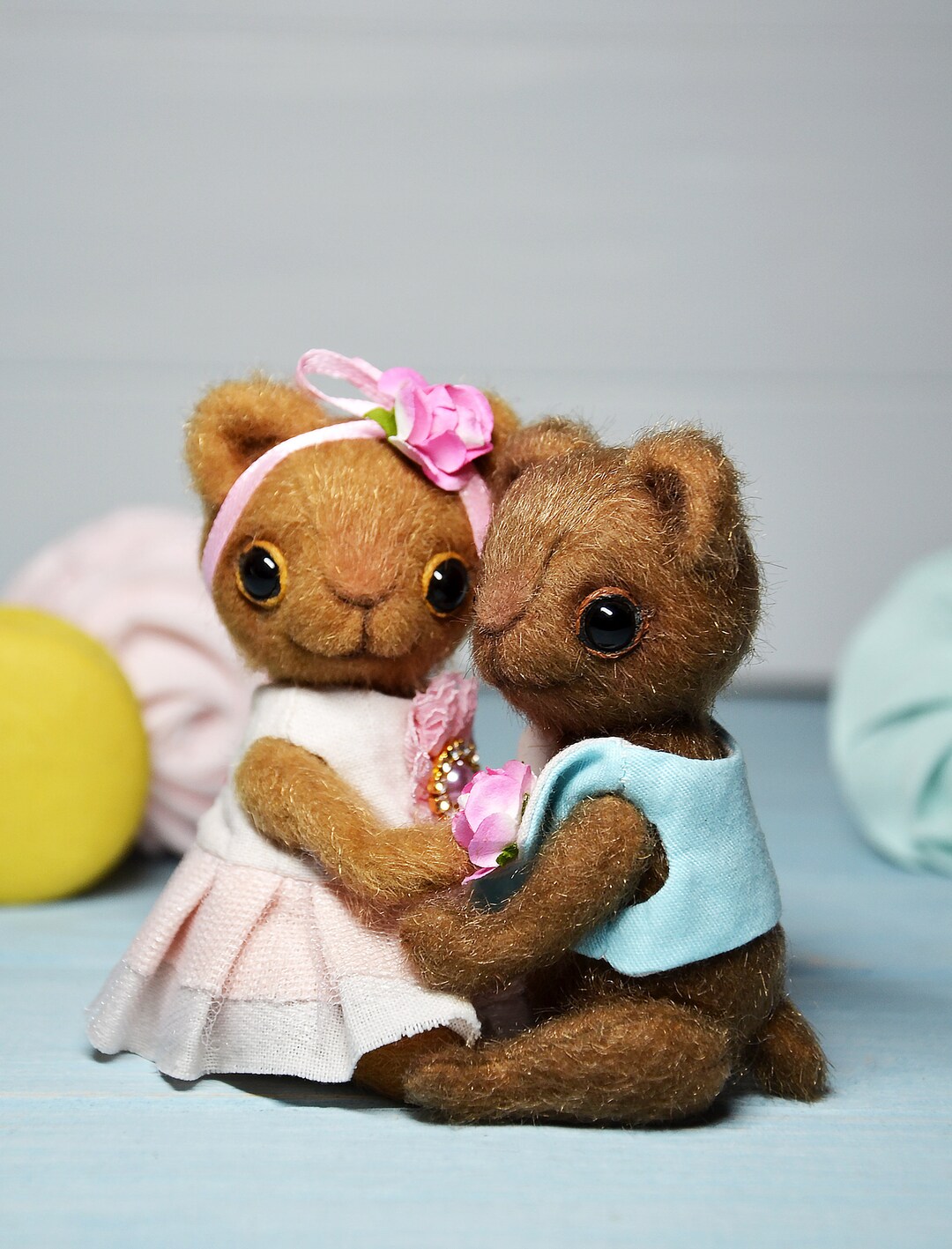 Artist Doll Mini Bears Plushie Teddy Bears Christmas Gift - Etsy