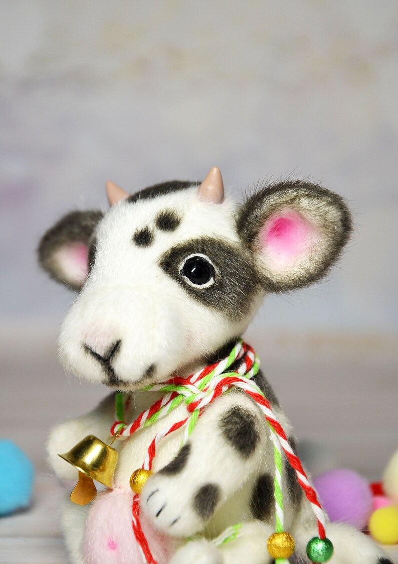 Miniature Cow Toy Stuffed Cow Plush Cow Toy for Blythe - Etsy