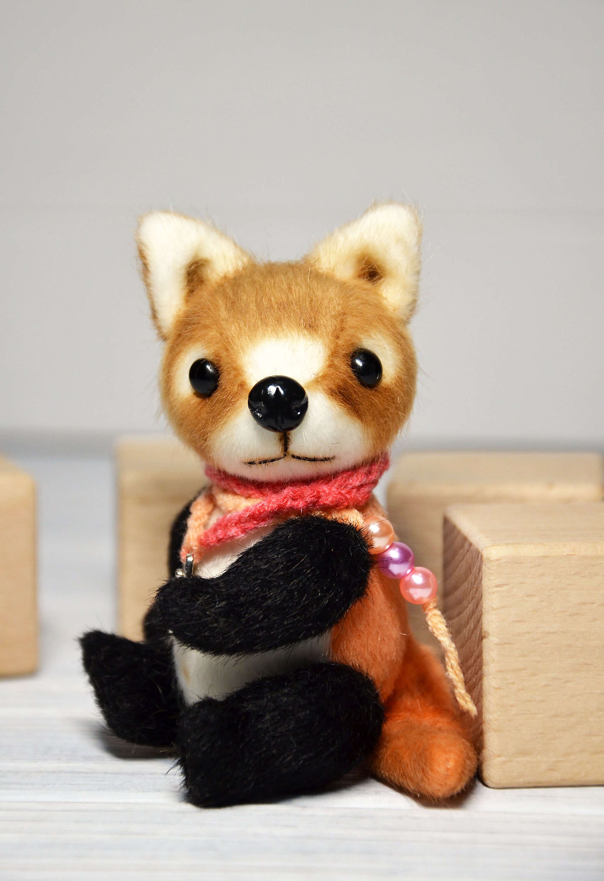 Artist Teddy Doll Red Panda Stuffed Plush Red Panda Toy - Etsy