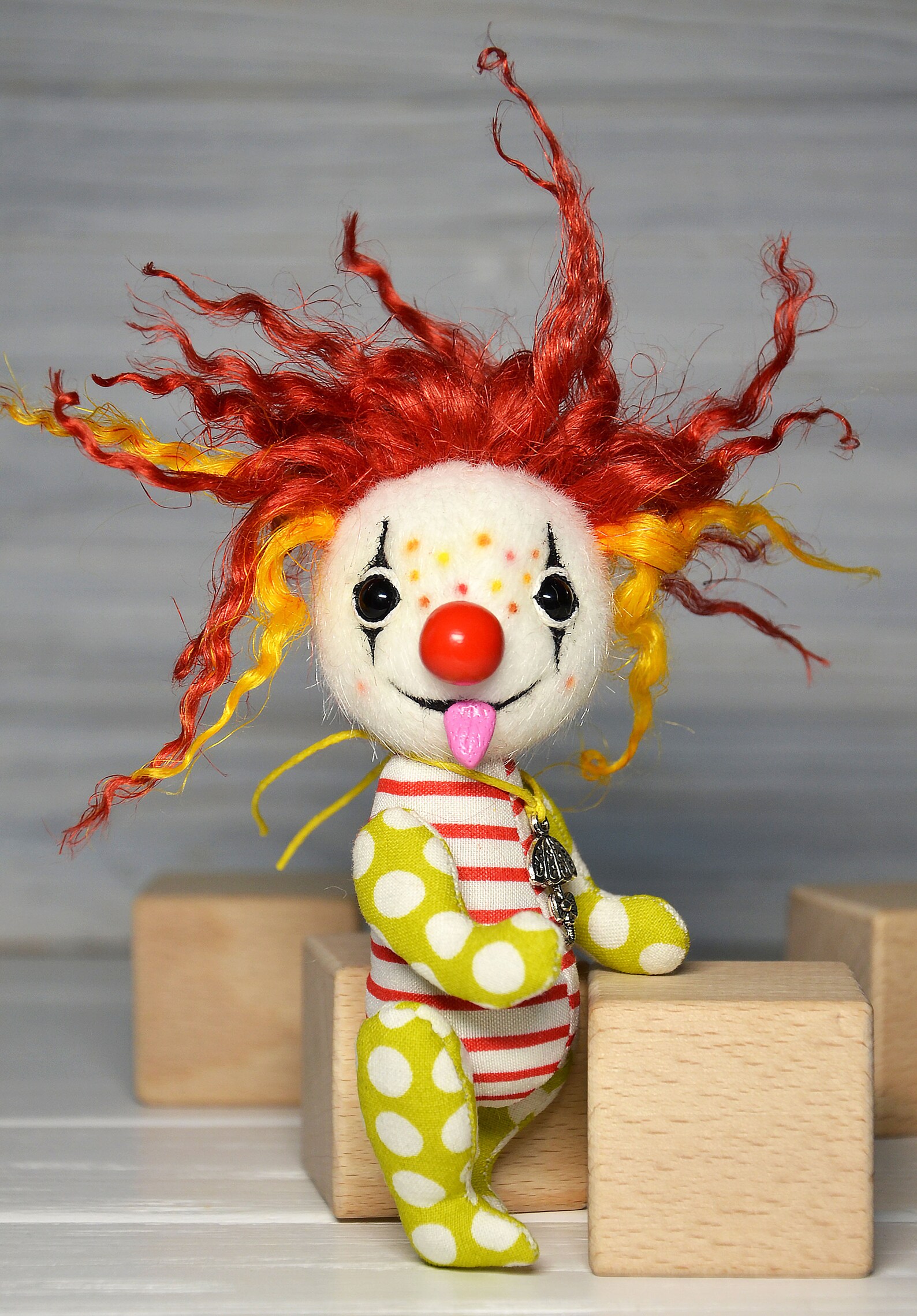 Miniature Halloween Clown Halloween Monster Artist Clown Toy | Etsy