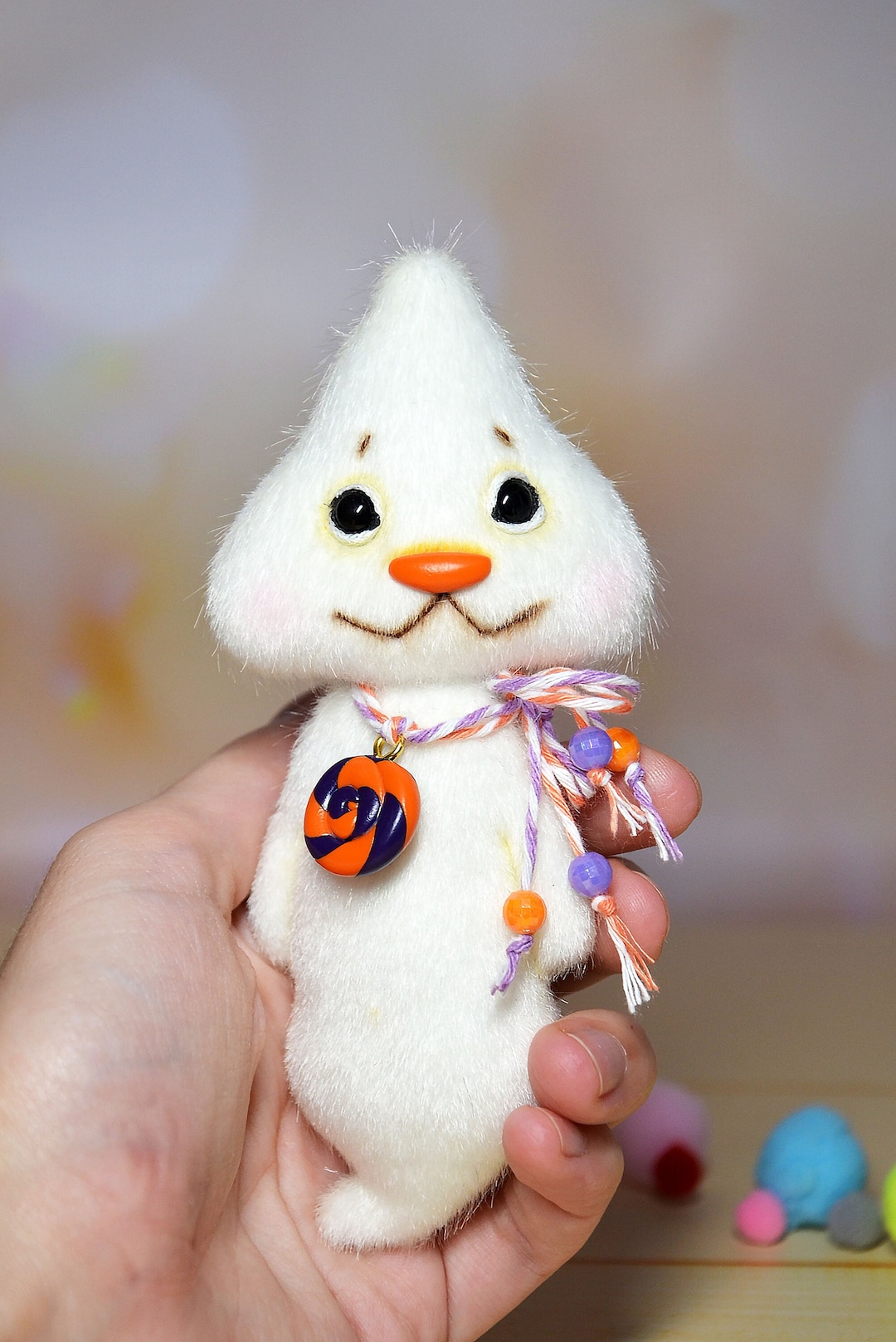 Miniature Halloween Ghost Toy Plush Ghost Toy for Blythe Dolls - Etsy