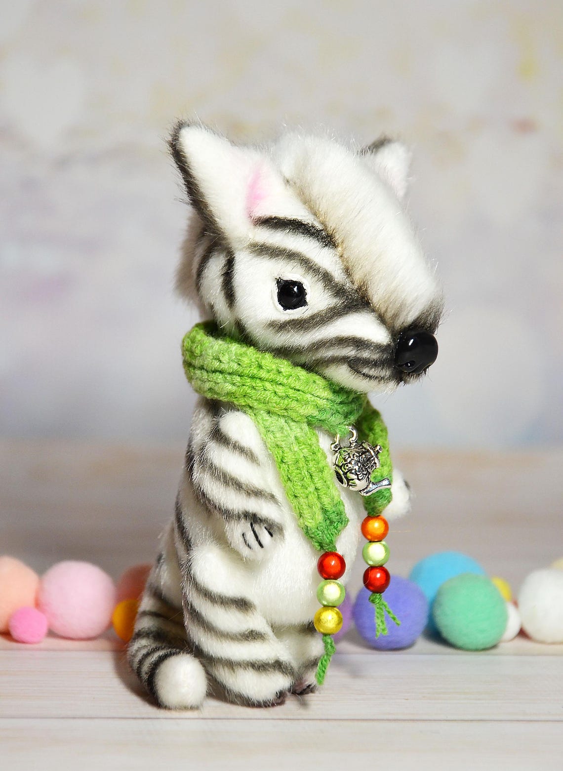 Art Doll Zebra Toy Mini Plushie Zebra Toy Teddy Zebra Toy - Etsy