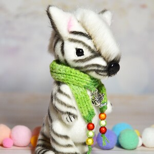 Art Doll Zebra Toy Mini Plushie Zebra Toy Teddy Zebra Toy Easter Gift ...