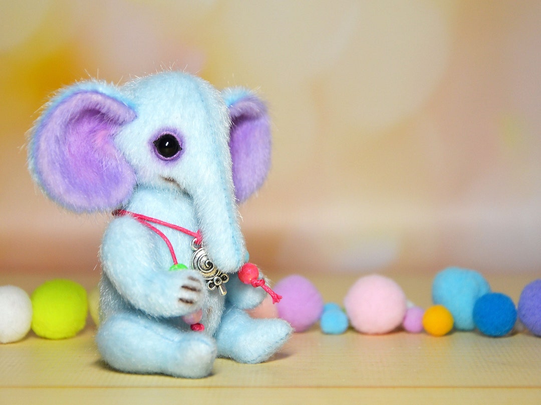 Mini Plushie Elephant Toy Art Doll Elephant for Blythe Dolls - Etsy