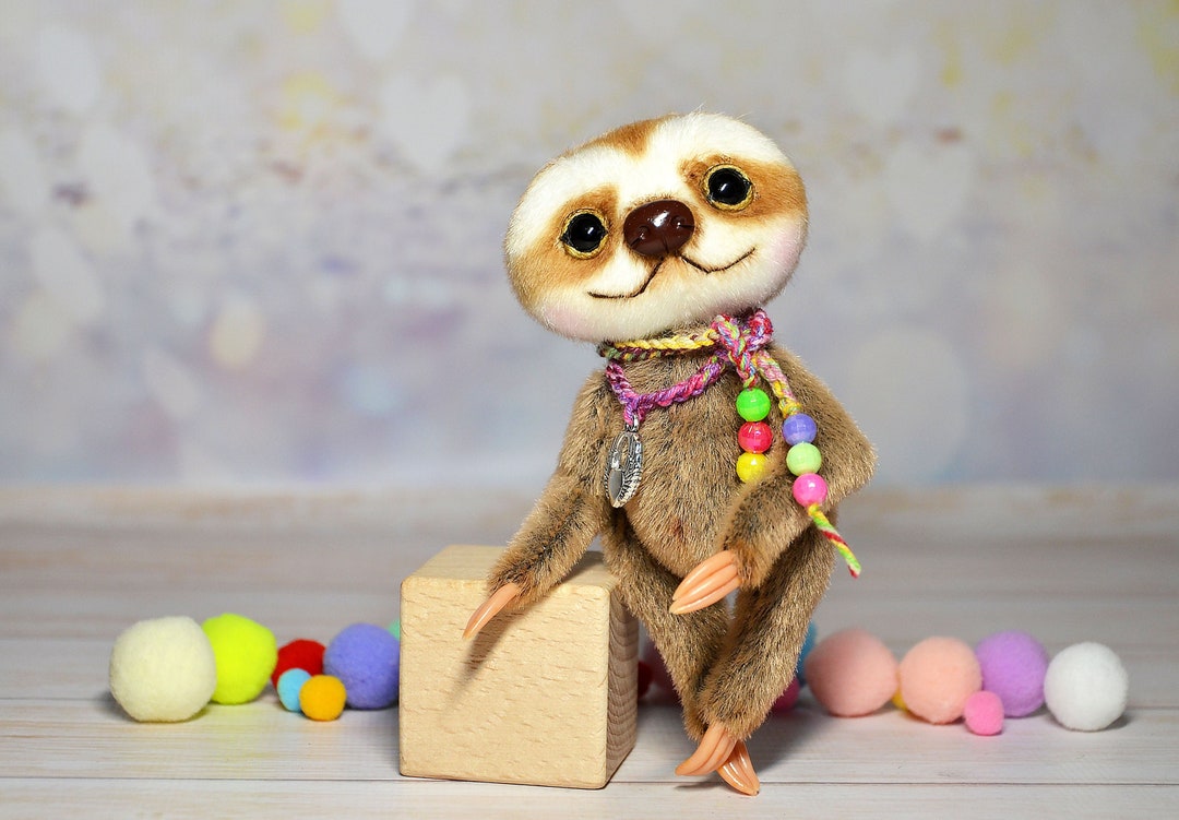 Miniature Sloth Toy Stuffed Sloth Toy for Reborn Dolls - Etsy
