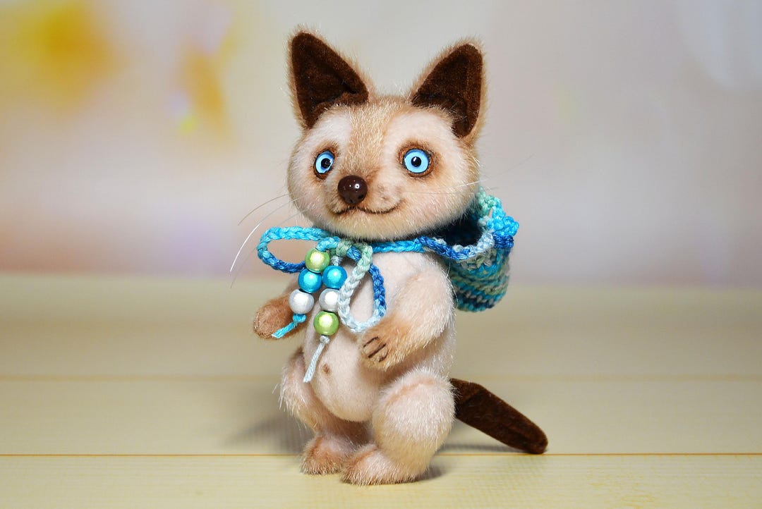 Miniature Siamese Kitten Stuffed Siamese Cat for Blythe Dolls - Etsy Miniature Siamese Kitten Stuffed Siamese Cat for Blythe Dolls - Etsy