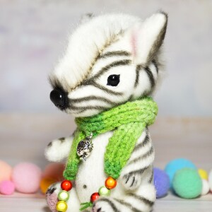 Art Doll Zebra Toy Mini Plushie Zebra Toy Teddy Zebra Toy Easter Gift ...