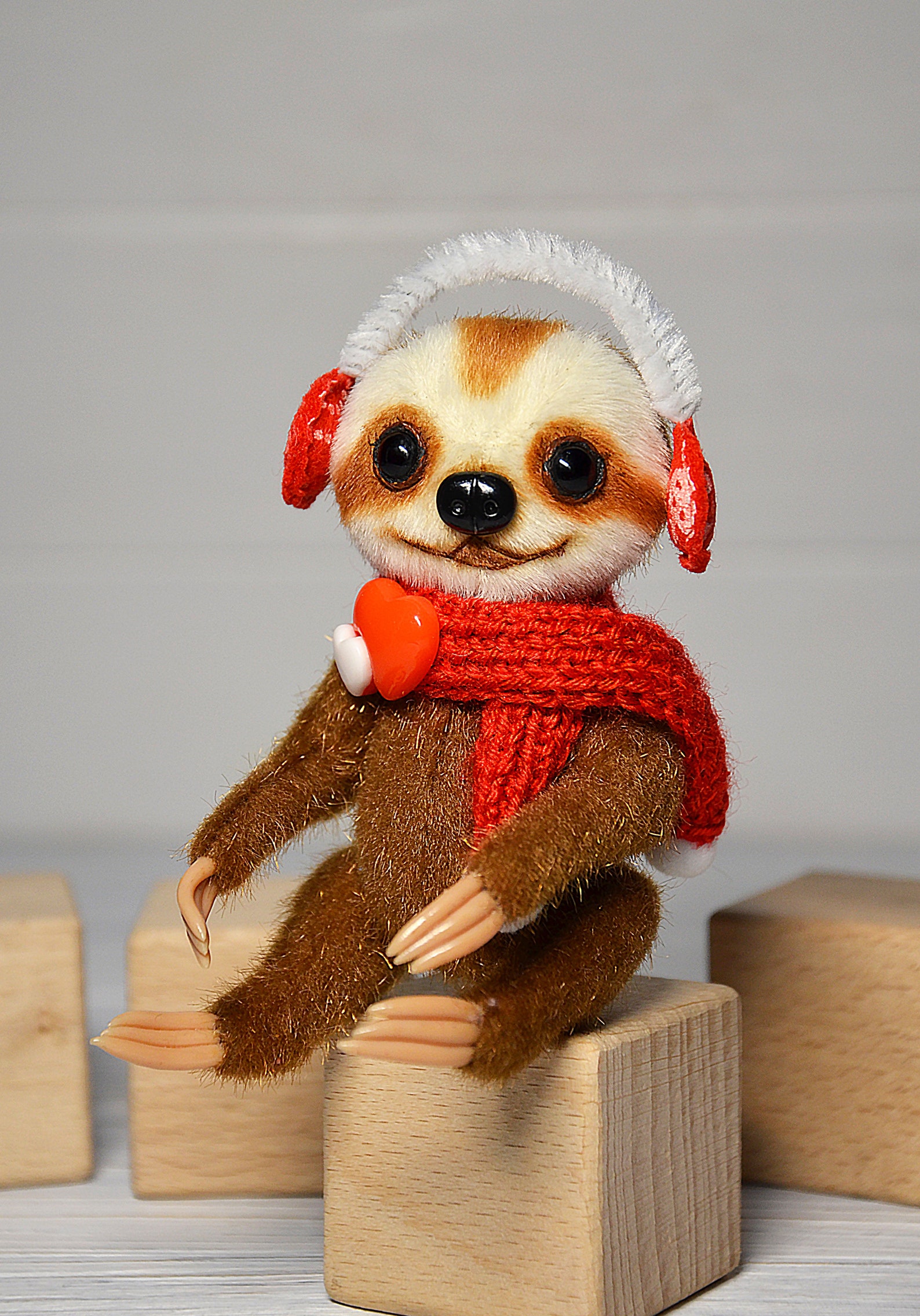 Artist Doll Sloth Miniature Sloth Ooak Sloth Toy for Blythe - Etsy