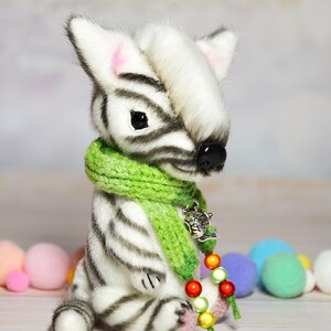 Art Doll Zebra Toy Mini Plushie Zebra Toy Teddy Zebra Toy Easter Gift ...