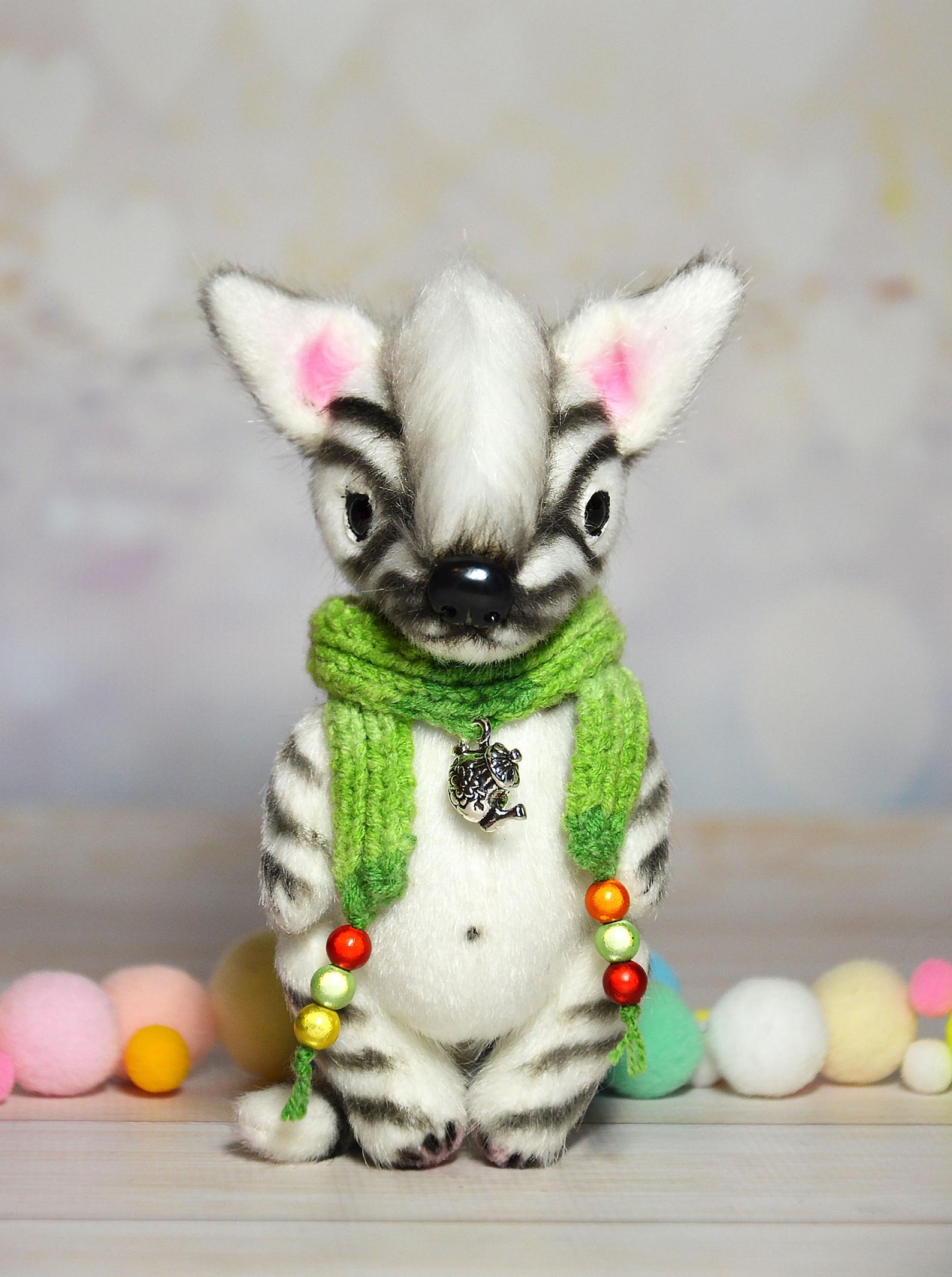 Art Doll Zebra Toy Mini Plushie Zebra Toy Teddy Zebra Toy - Etsy