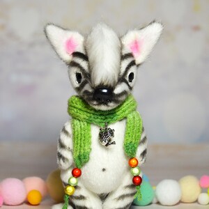 Art Doll Zebra Toy Mini Plushie Zebra Toy Teddy Zebra Toy Easter Gift ...