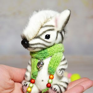 Art Doll Zebra Toy Mini Plushie Zebra Toy Teddy Zebra Toy Easter Gift ...
