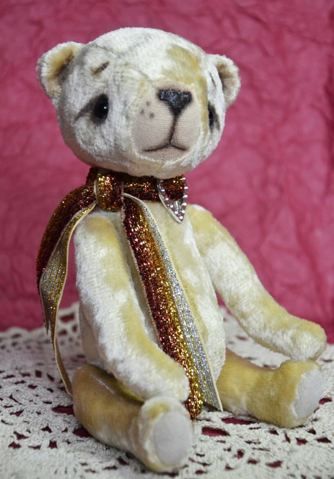 Artist Teddy Bear Toy Handmade Plushie Bear Christmas Gift - Etsy