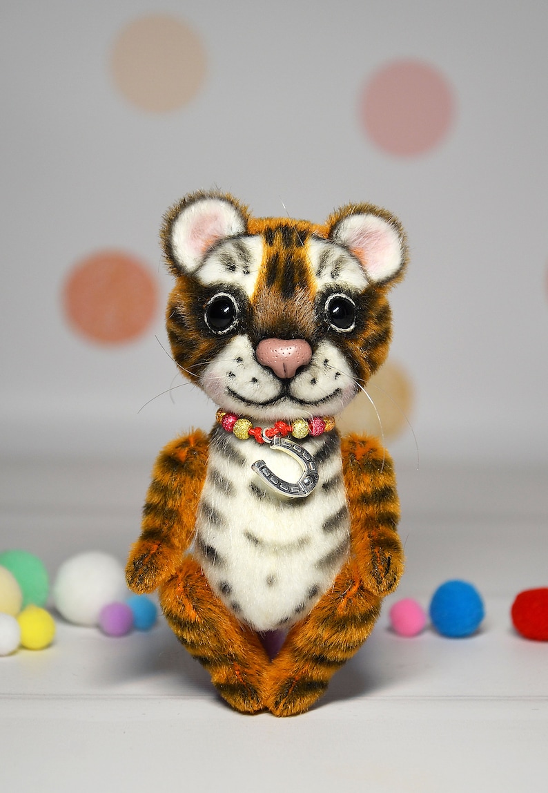 Miniature Tiger Cub Toy Stuffed Tiger Ift for Easter | Etsy