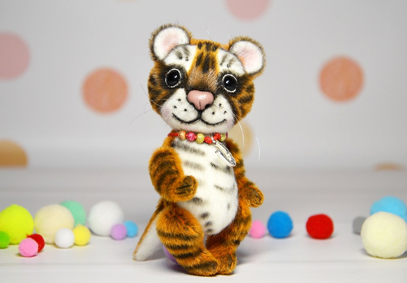 Miniature Tiger Cub Toy Stuffed Tiger Ift for Easter | Etsy