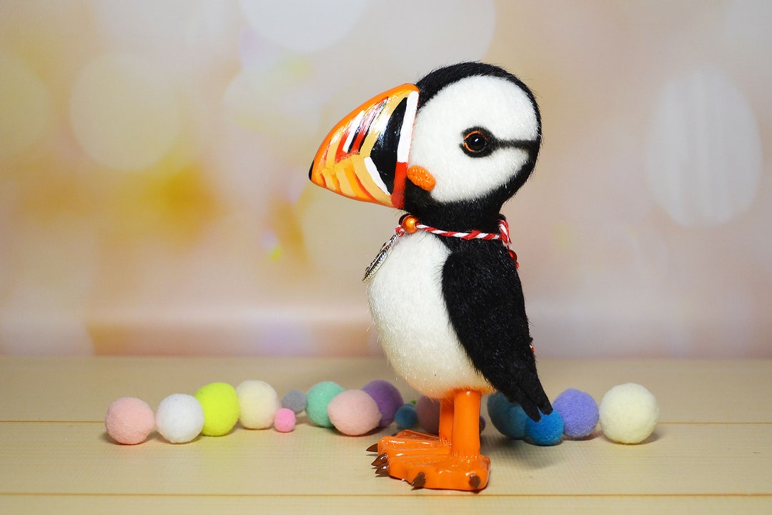 Realistic Puffin Toy Stuffed Puffin Bird Friend for a Blythe - Etsy