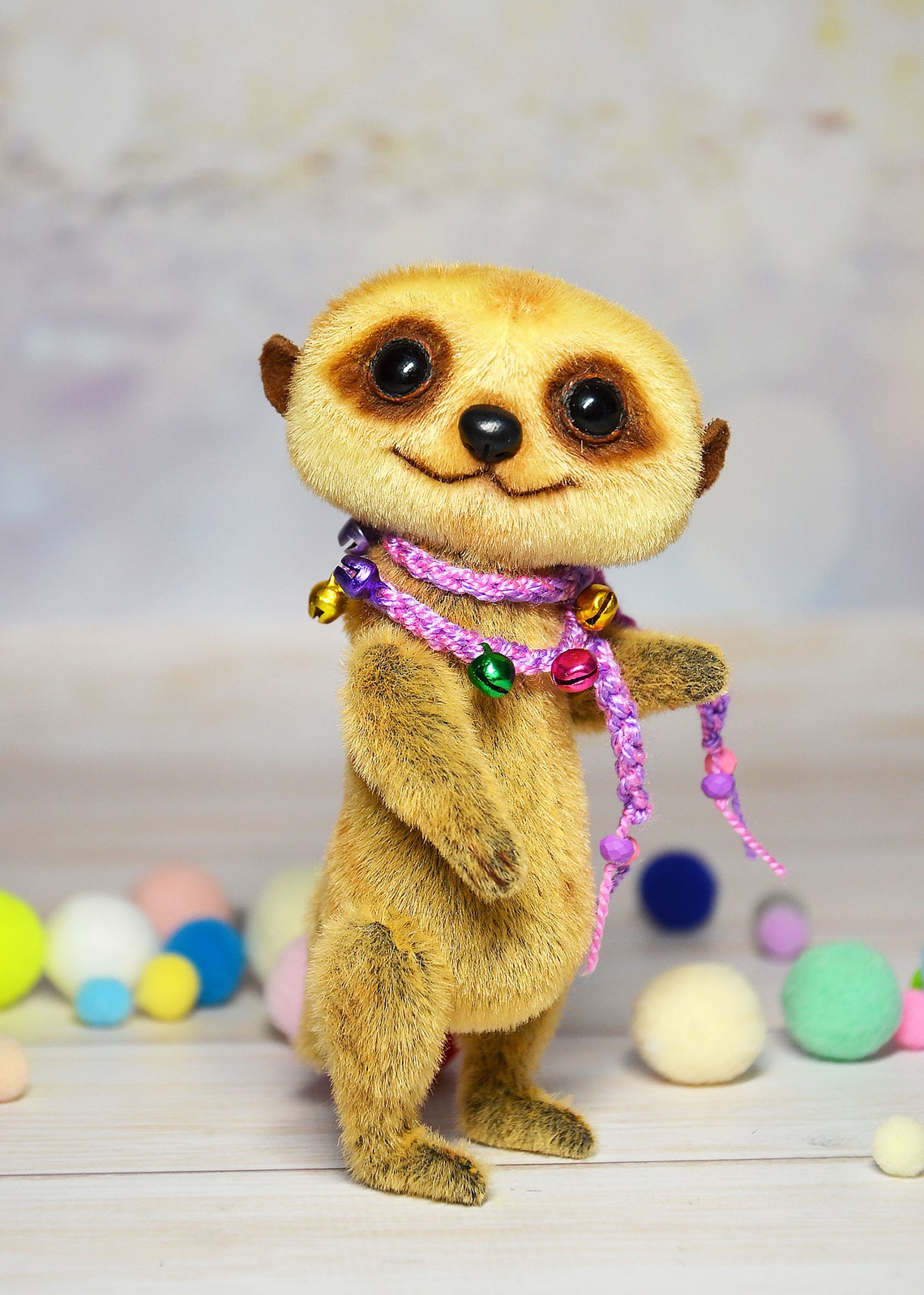 Miniature meerkat toy artist doll meerkat for Blythe birthday | Etsy