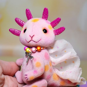 Mini Pink Axolotl Toy Artist Doll Axolotl Blythe Pets - Etsy