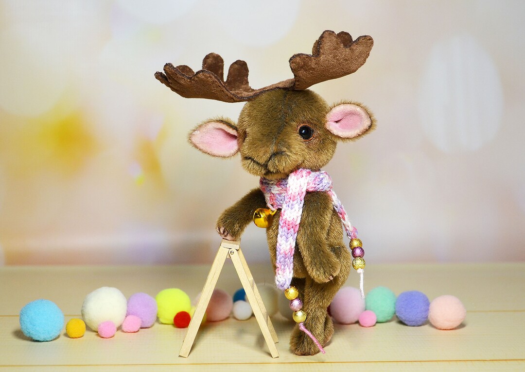 Christmas Moose Toy Stuffed Moose Toy for Blythe Dolls - Etsy