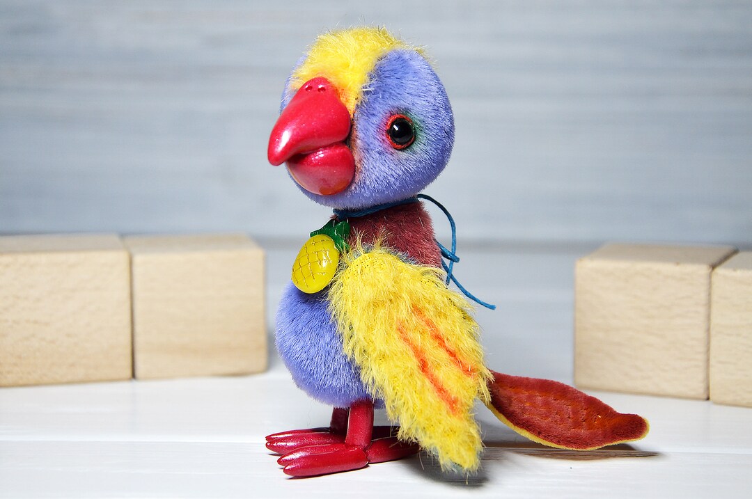 Art Doll Plushie Parrot Cute Mini Parrot Toy for Dolls - Etsy
