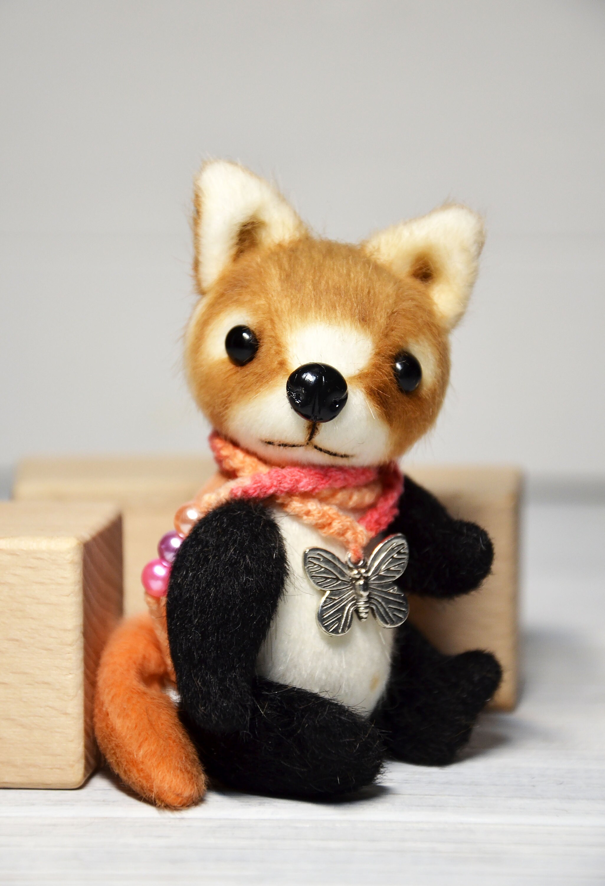 Artist Teddy Doll Red Panda Stuffed Plush Red Panda Toy - Etsy