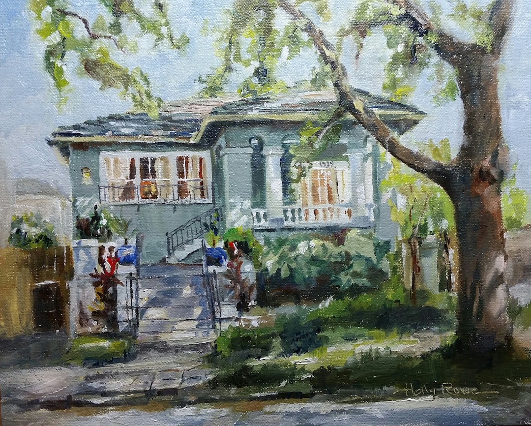 Custom House Portrait, House Painting, Original Oil Painting From Your ...