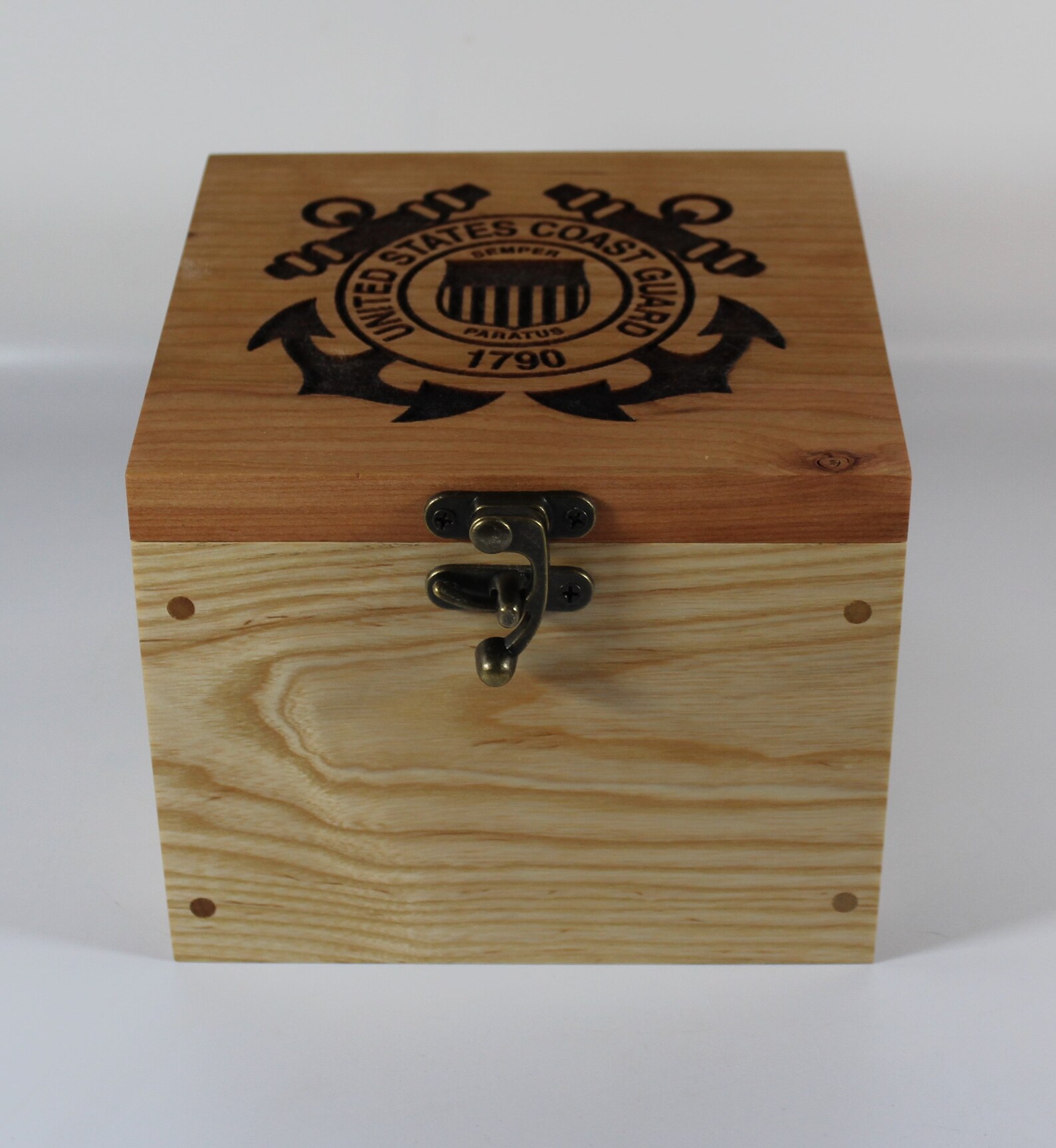 2135 US Coast Guard keepsake box handmade engraved | Etsy